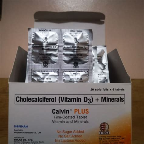 Calcium Calvin Plus With Vit D And Minerals Food Supplement Sold Per 30