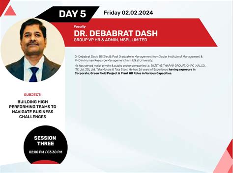 Team Business Dr Debabrata Dash