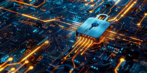 The Convergence Of Technology And Cybersecurity In Digital Security Intersection Concept