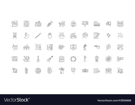 Creative Ideas Linear Icons Line Signs Set Vector Image