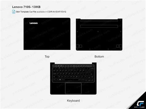 Lenovo Ideapad IGL Cut File Template Cut File Labs