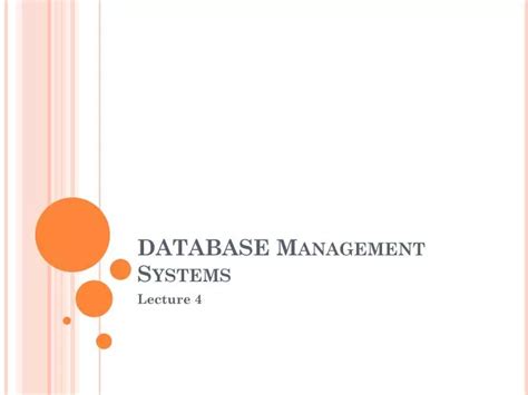 PPT DATABASE Management Systems PowerPoint Presentation Free Download ID