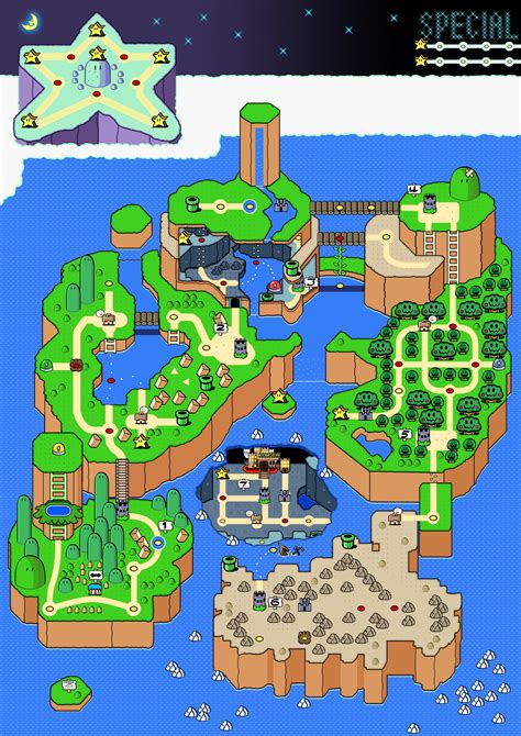 Map Of Mario World Laureano Roy
