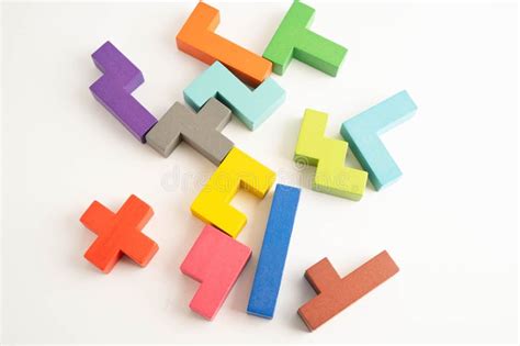 Logical Thinking And Problem Solving Problem Solution Creative Business Wooden Puzzle Geometric