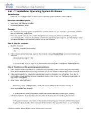 Lab Troubleshoot Operating System Problems Docx Lab Troubleshoot Operating