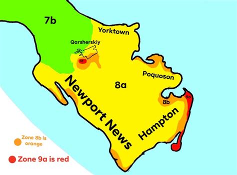 Microclimate Plant Growing Zone Map Of The Virginia Peninsula R
