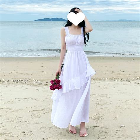 당일발송♥무료배송 첫사랑 프릴 스모크 롱 원피스 첫사랑이 생각나는 분위기 여신♥ 보보파우치