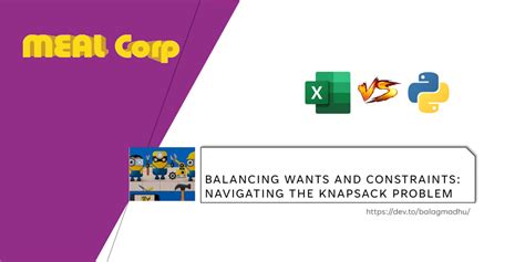 Balancing Wants And Constraints Navigating The Knapsack Problem Dev