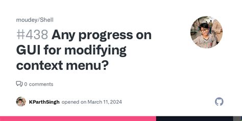 Any Progress On GUI For Modifying Context Menu Issue Moudey