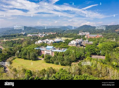 Aerial View Of National Chi Nan University Stock Photo Alamy