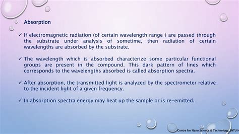 Atomic Spectroscopy Introduction To Absorption Emission Molecular