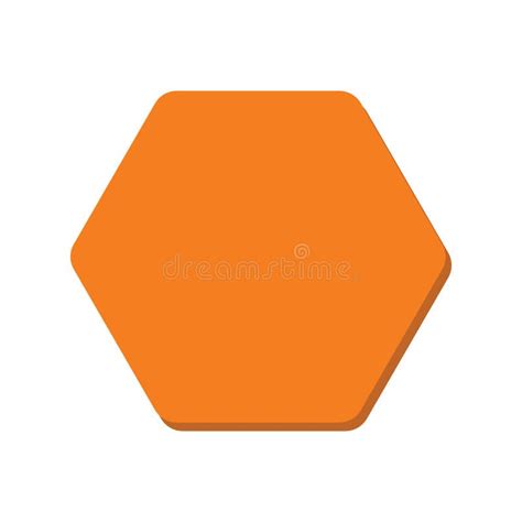 Hexagon 2d Basic Geometry Shape Vector Illustration Math Geometric Shape Stock Vector