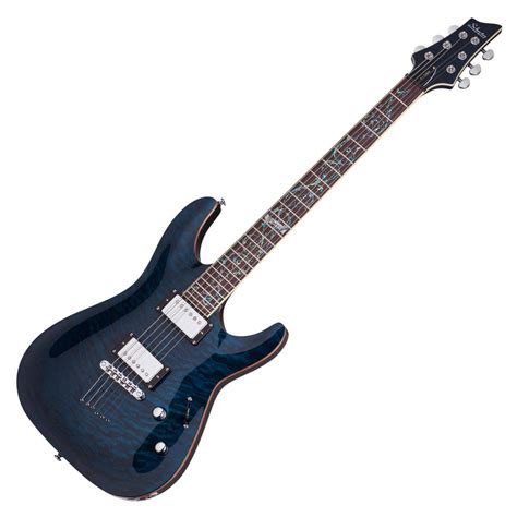 Disc Schecter C 1 Classic Electric Guitar See Thru Blue At Gear4music