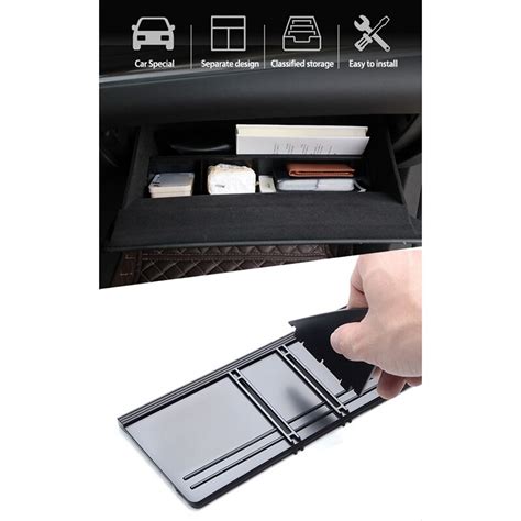 Car Co Pilot Glove Box Storage Accessories Internal Sorting Partition Car Styling Tidying For