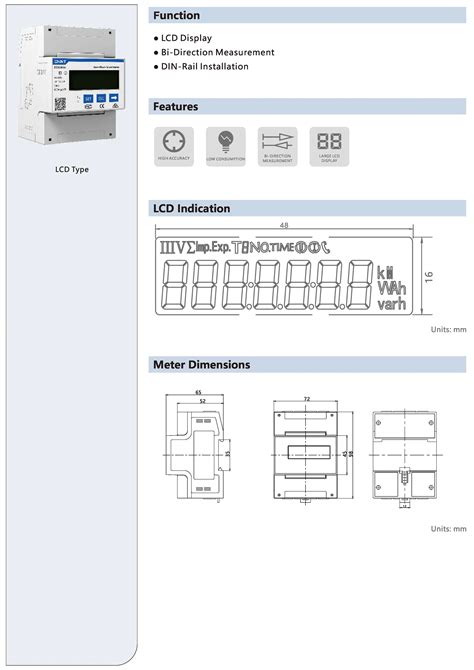 Chint Dtsu666 80a 220v 230v 380v 4p Lcd Rs485 Modbus English Version Or