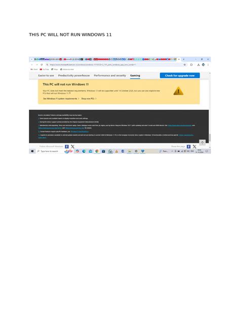 This Pc Will Not Run Windows 11 Pdf