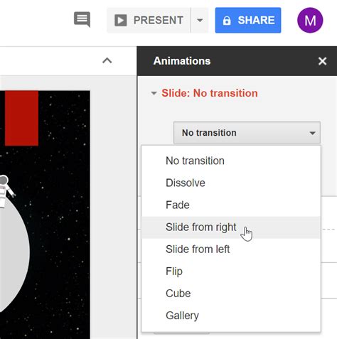 Google Slides Adding Transitions And Animations