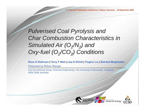 Pdf Pulverised Coal Pyrolysis And Char Combustion 4 C 1 Renu · Coal Proximate Analysis