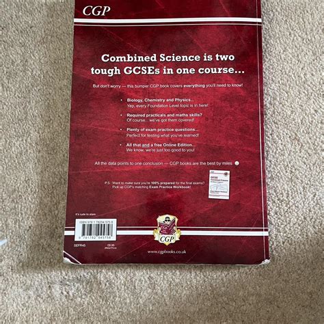 Cgp Gcse Combined Science Edexcel Foundation Depop