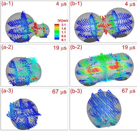 Comparison Of The Time Evolution Of The Instantaneous Velocity Vector