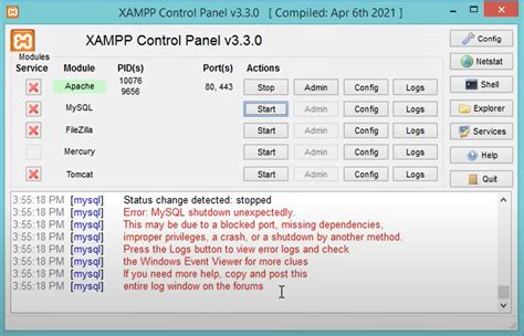 Xampp 7 Proven Ways To Fix Mysql Shutdown Unexpectedly