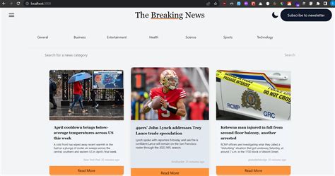 github srijan d news app master news web app with live data built