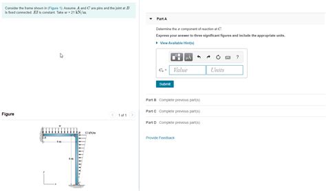 Solved Consider The Frame Shown In Figure Assume A And Chegg