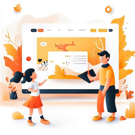 create clean and sleek ui design landing page premium ai generated image