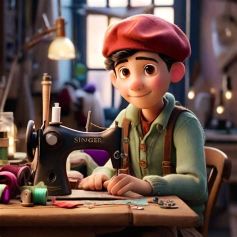 Premium Photo Stitching Dreams A Pixarinspired Cartoon Workshop