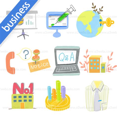 유토이미지 톡톡컬러아이콘비즈니스06