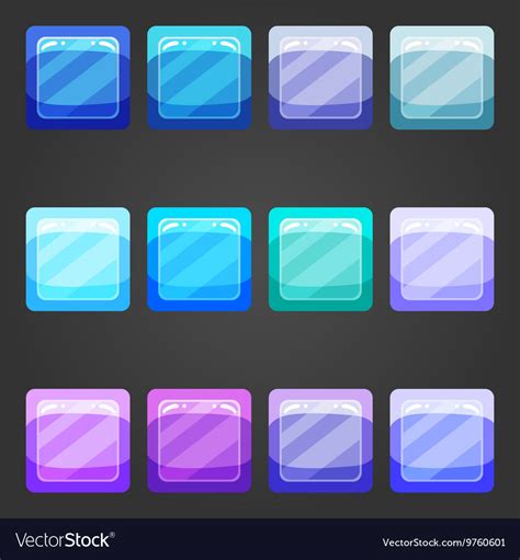 Shiny Button 2 Royalty Free Vector Image Vectorstock