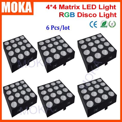 6PCS LOT 16 Heads Led Matrix Light 30W RGB 3 In 1 COB Led Par Light Good Wall Wash Effect For