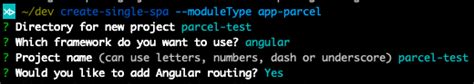 Missleading Question While Generating Single Spa Parcel Starter App Issue Single Spa