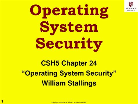 PPT Operating System Security PowerPoint Presentation Free Download ID 5289366
