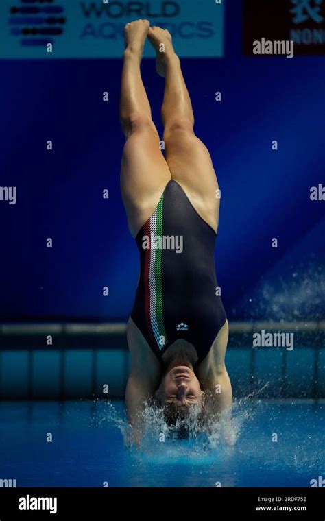 Elena Bertocchi Of Italy Competes During The Women S 3m Springboard