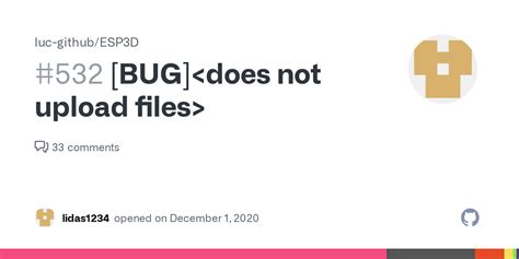 Bug · Issue 532 · Luc Githubesp3d · Github