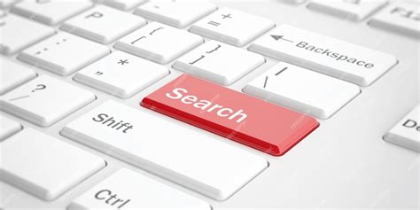 Premium Photo 3d Rendering Search Button On A Keyboard