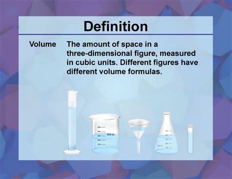 Volume Science Definition Liter Easy Science