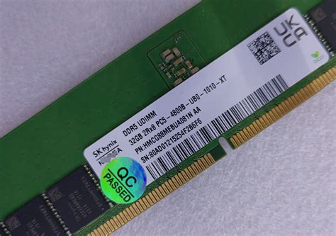 Sk Hynix 32gb Ddr5 4800 Desktop Ram Udimm 2rx8 Pc5 4800b