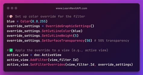 Create View Filters With Revit Api Learn Revit Api Course
