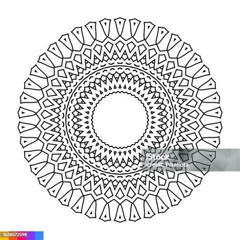 색칠하기 책 페이지를 위한 만다라 아트 디자인 그래픽 프린트에 대한 스톡 벡터 아트 및 기타 이미지 그래픽 프린트 꽃 식물
