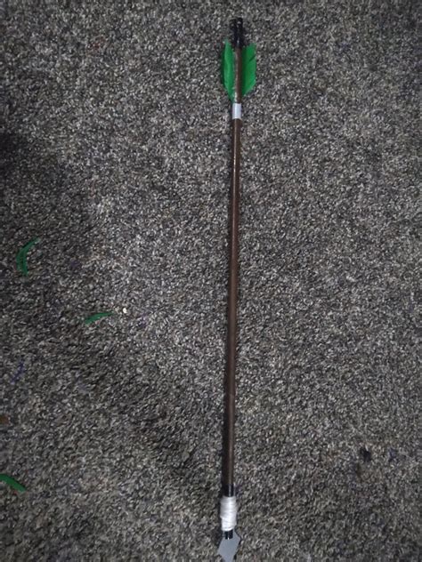 Green Feather Fletching Arrow Etsy