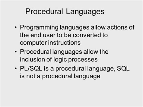 Oracle I Developer Pl Sql Programming Chapter Introduction To Pl Sql