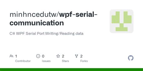 Github Minhncedutwwpf Serial Communication C Wpf Serial Port Writingreading Data