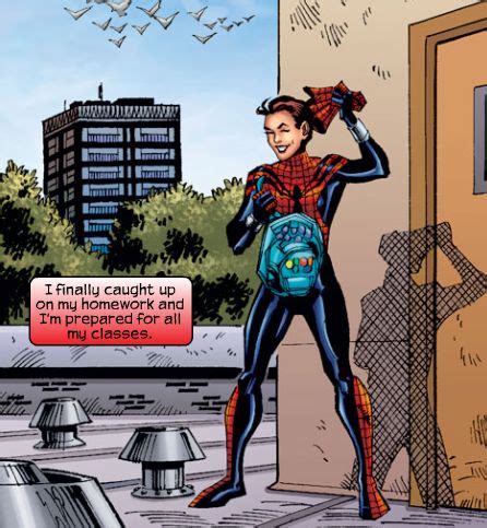 Spider Girl Changes Into May Parker By Morpherfreak On Deviantart