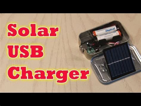 Diy Video Solar Usb Charger Basics For Beginners