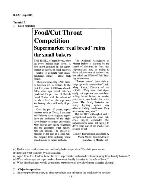 Tut 7 Without Answer Pdf Monopoly Marginal Cost