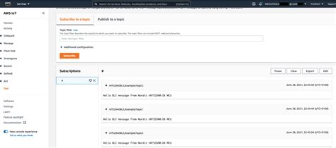 Connecting With Mobile Ble To Aws Iot Core Using Freertos And Nordic