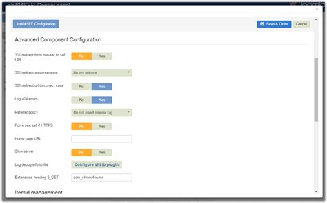 Sef Urls Advanced Configuration