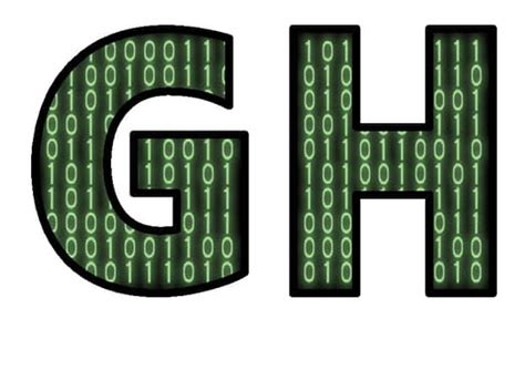 Computing Coding Binary Themed Lettering Set Instant Display Bulletin